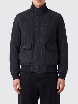 Moorer Bomberjacke aus Wildleder von mit hohem Kragen und elastischem Saum