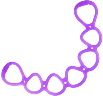 Pretyzoom TOYANDONA Yoga Gummiband f&uuml;r Krafttraining 1 St&uuml;ck Silikon Expander mit 7 Schlaufen Lila Fitnessband f&uuml;r Frauen M&auml;nner Vielseitig f&uuml;r Yoga Pilates und