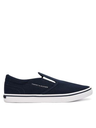 Tommy Hilfiger Sneakers aus Stoff Vulc Core Slip On FM0FM05689 Dunkelblau