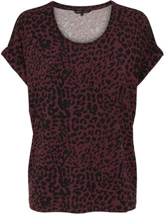 Only Kurzarmshirt ONLMOSTER - Shirt mit Animal-Print und lockerem Schnitt animal-print, modisch, loose fit, Viskosemischung, Rundhals