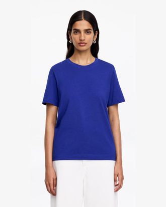 Arket Signature-T-Shirt -Blau