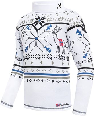 Nebulus Herren Rolli Coaster, Rollkragen, Langarm, wei&szlig; - 3XL