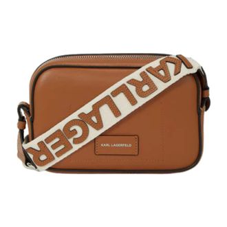 Karl Lagerfeld Femme, Sacs, Brun, Taille: ONE Size K/Circle Slim Camera Bag