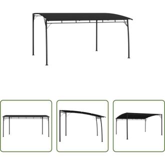 vidaXL vidaXL Abri ext&eacute;rieur - Auvent pare-soleil de jardin 4x3x2,55 m Anthracite