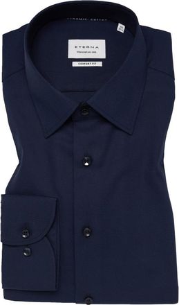 Eterna B&uuml;gelfreies Baumwollhemd mit Struktur, Comfort Fit in