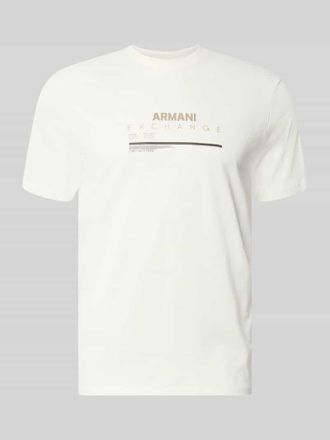 A|X Armani Exchange Slim Fit T-Shirt aus reiner Baumwolle mit Logo-Print