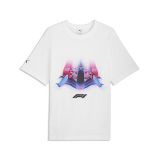 Puma T-shirt d&eacute;contract&eacute; F1 Homme, Accessoires, Blanc, XXL