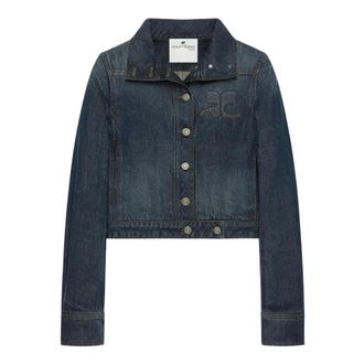Courr&egrave;ges Trucker Jacket - - Jackets - Damen - Blau - XS