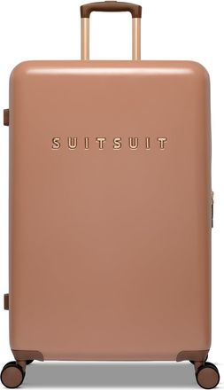 SuitSuit Koffer Gro&szlig; 76 cm - Hartschalen Reisekoffer mit Rollen - TSA-Schloss - 94 L - Fab Seventies Italian Clay