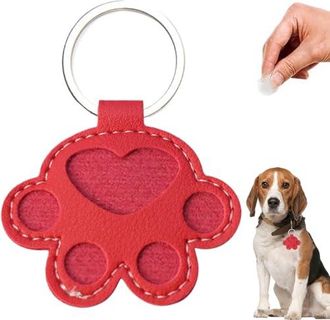 Generico Porte-clés ramasse-poils pour chien, toilettage canin, accessoire pour femme, famille, amis, cadeaux, rouge, Consulte la descripción