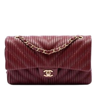 Chanel Pre-owned Vintage Double Flap Schultertasche - - Pre-owned - Damen - Rot - ONE SIZE