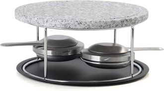 Quid Naturalia Grillstein, rund, 23 x 13 cm, Schwarz