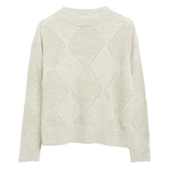 s.Oliver Maille col rond - Femme - Pulls - Beige - Taille: 42 FR