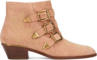 Chlo&eacute; unisex, Chaussures, Rose, Taille: 40 EU Bottine en daim