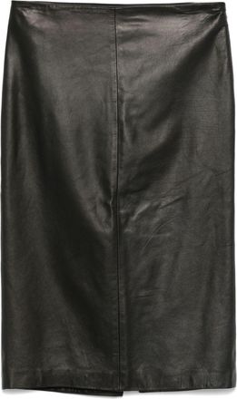 Gucci 2000s Minirock aus Leder - Schwarz