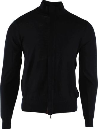 Paul & Shark Homme, Pulls, Bleu, Taille: M Summer Wool Fullzip Alcantara