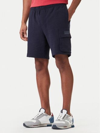 Napapijri Sportshorts N-Box Logo Cargo NP0A4I59 Dunkelblau Regular Fit