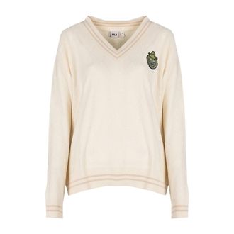 Fila Telling V-Ausschnitt-Pullover - - Knitwear - Damen - Beige - L