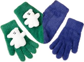 Generico Gant pour la main - Gants pour couple 22x12 cm, connexion significative | Gants &agrave; tenir avec fonctionnalit&eacute; &eacute;cran tactile au bout des doigts, gant rom
