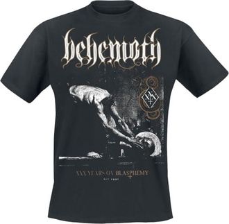 Behemoth Through Fire We Walk Homme T-Shirt Manches Courtes Noir M 100% Coton Regular/Coupe Standard