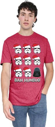 Star Wars WHITELISTED Unisex Star Wars Empire Bah Humbug, Red T-Shirt, rot, XL