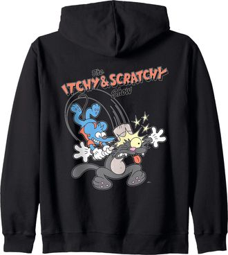 The Simpsons Die Simpsons Itchy & Scratchy Hammer Klassisches Cartoon-Chaos Kapuzenjacke