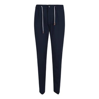 Eleventy Blaue Baumwollmischung Hose - - Trousers - Herren - Blau - W31