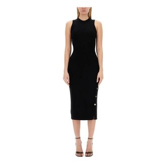 Moschino Couture Gold Buttons Dress - - Dresses - Damen - Schwarzk - M