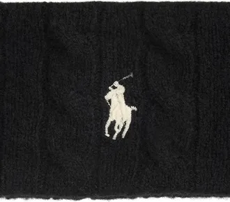 Ralph Lauren 455981426001 Cable Knit Wool & Cashmere Beanie - Black