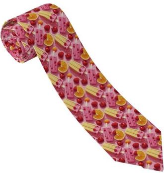 Generic Cravate Pour Homme Imprim&eacute; De Sucettes Glac&eacute;es Roses R&eacute;glable Cravates Fine Cravate DAffaires Pour L&Eacute;cole C&eacute;l&eacute;brations Accessoires