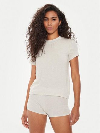 American Vintage American Vintage T-Shirt Wepy WEP02AE24 Écru Regular Fit