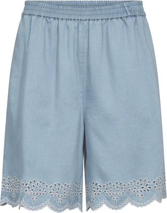 Mos Mosh MOS Mosh, Femme, Shorts, Bleu, Taille: 38 FR MMBati Denim Shorts
