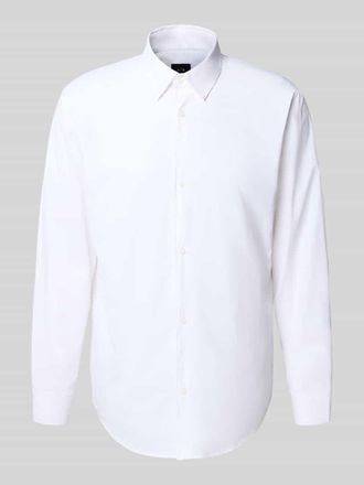 A|X Armani Exchange Regular Fit Freizeithemd mit Kentkragen