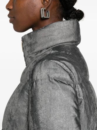 Herno Womens Metallic-Effect Quilted Jacket Aw25 W