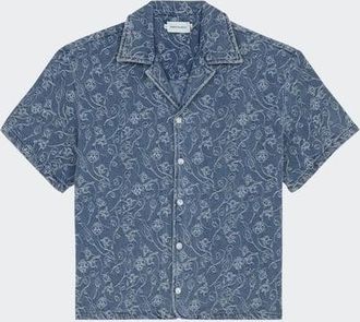 Honor The Gift Chemise droite en jean jacquard - Taille XL