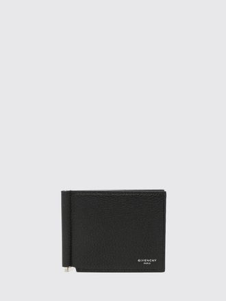 Givenchy Portefeuille &agrave; deux volets en cuir de veau grain&eacute; avec pince &agrave; billets