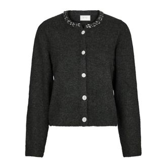 Neo Noir Cardigans - - Knitwear - Damen - Schwarzk - 2XL