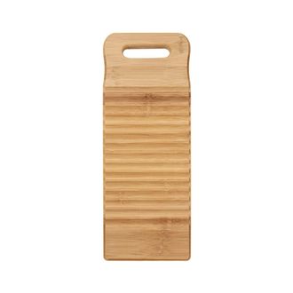 Cabilock Bambus Waschbrett Holz Waschen Kleidung Bord Gro&szlig;e W&auml;sche Bord f&uuml;r Kleidung Hause Waschk&uuml;che 40 * 15 * 2Cm