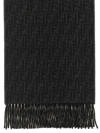Fendi FF Zucca Scarf - Black