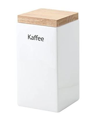 Continenta Keramik Vorratsdose | Ideal F&uuml;r Vorr&auml;te & Mit Luftdichtem Verschluss | Handmade In Portugal | Wei&szlig; | 1200ml (10x10x20,5cm)