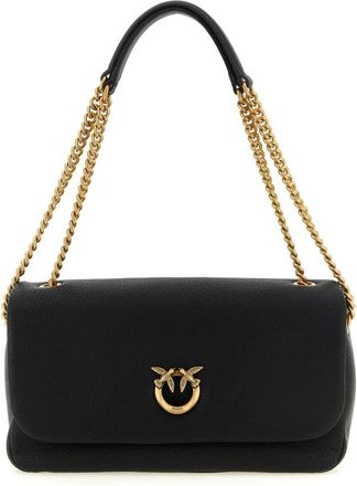 Pinko Love Birds Leder Umh&auml;ngetasche mit Kettenriemen - - Bags - Damen - Schwarzk - ONE SIZE
