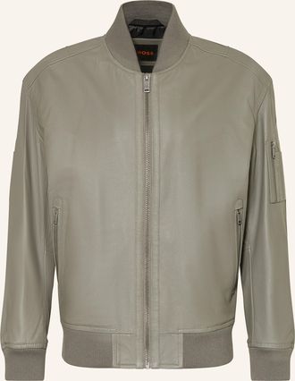 HUGO BOSS Lederblouson Jakri gruen