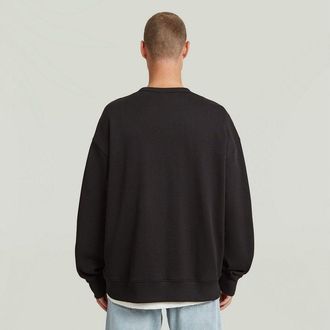 G-Star Sweater HB Badge im Relaxed Fit, Rundhalsform
