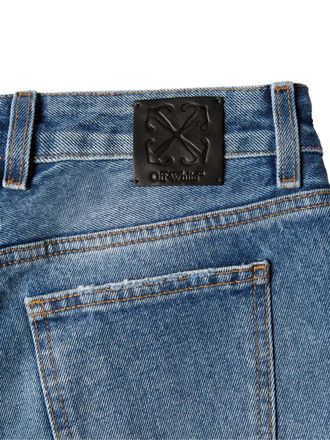 Off-white Mid-Rise Flared Jeans - Blue