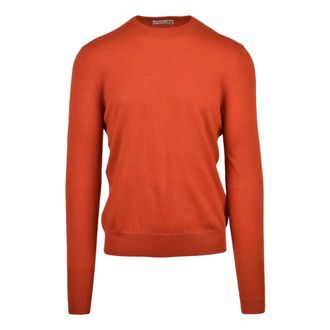 Ballantyne Kaschmir Rundhals Pullover Sweater - - Knitwear - Herren - Rot - XL