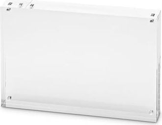 Maul Maul Bilderrahmen A6 (17,8x12,7x3 cm) | Bilderrahmen für Foto aus hochwertigem Acryl | Doppelseitiger Rahmen für Quer- und Hochformat | Ideal für Bild