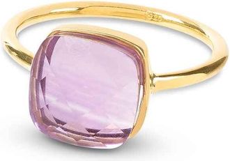 Amadeus Damen vegan Ring Sophia Amethyst Gold