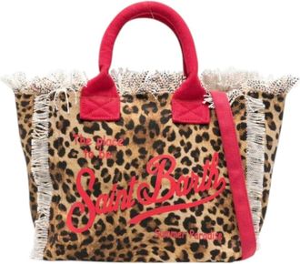 Saint Barth Femme, Sacs, Multicolore, Taille: ONE Size Borsa a tracolla piccola maculata scritta