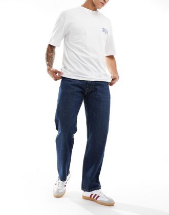 Levi's 555 96 - Jean droit d&eacute;contract&eacute; - Bleu fonc&eacute;-Bleu marine