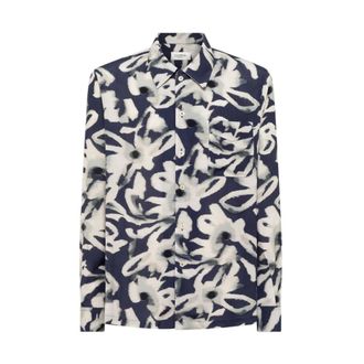 Laneus Blumenhemd - - Shirts - Herren - Blau - L